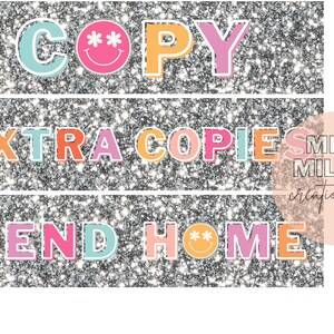 Groovy Glitter 10-drawer Cart Labels - Etsy