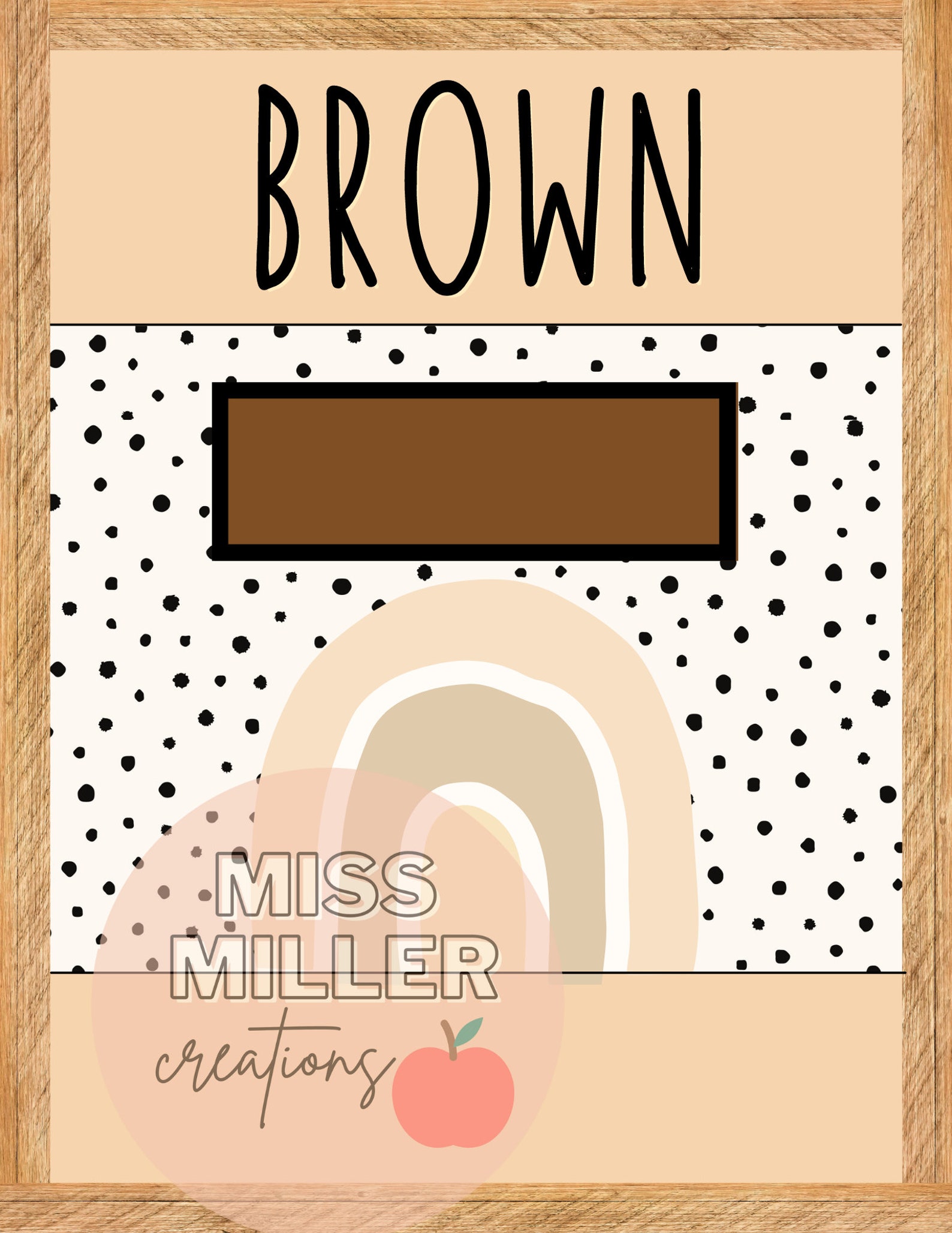 Neutral Boho Rainbow Classroom Color Posters - Etsy