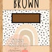 Neutral Boho Rainbow Classroom Color Posters - Etsy