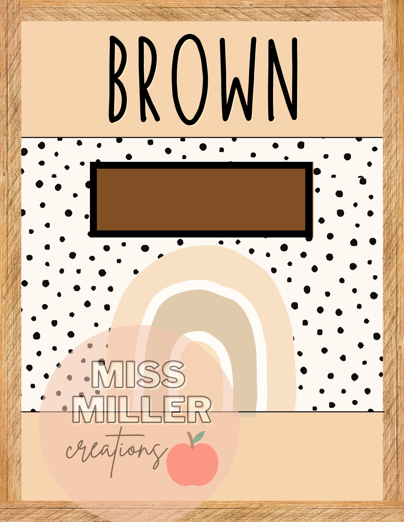 Neutral Boho Rainbow Classroom Color Posters - Etsy