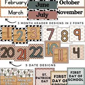 Wild Wild West Classroom Calendar - Etsy