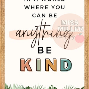 Boho Tropics Classroom Decor Posters - Etsy