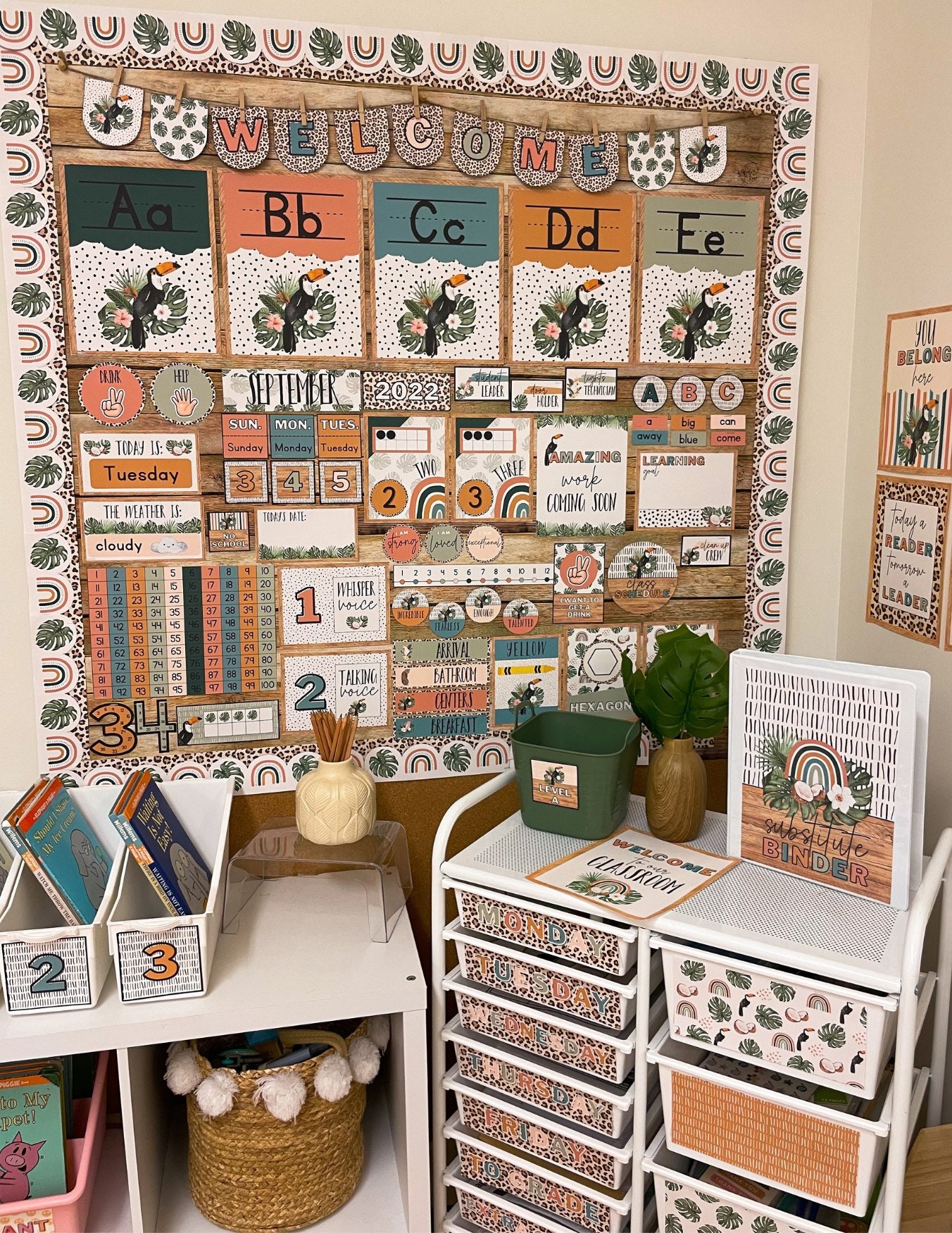 Boho Tropics Complete Classroom Collection - Etsy