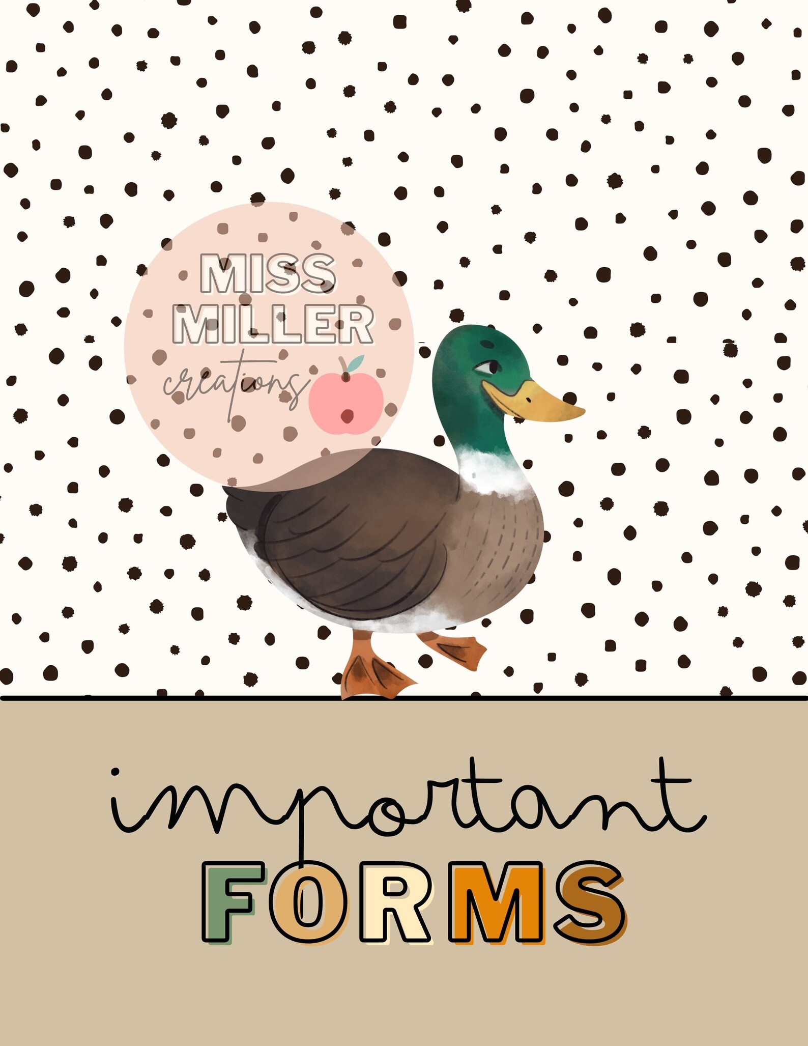 Woodland Binder Covers editable - Etsy