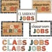 Groovy Vintage Class Jobs Display [editable] - Etsy