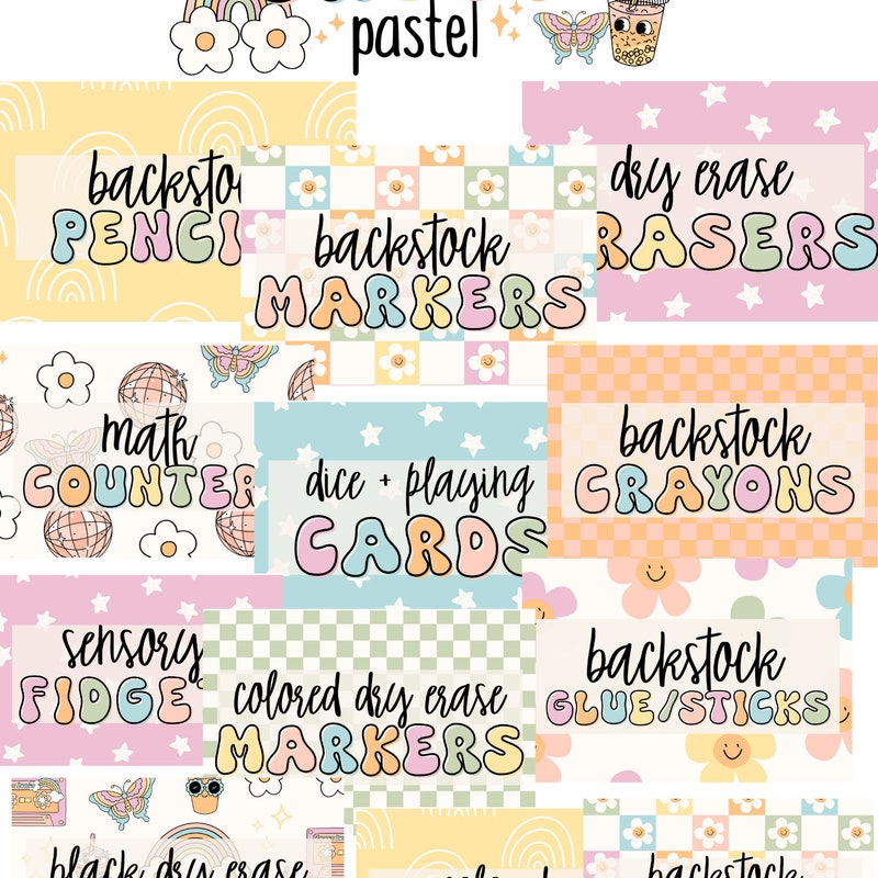 Classroom Labels Svg - Etsy