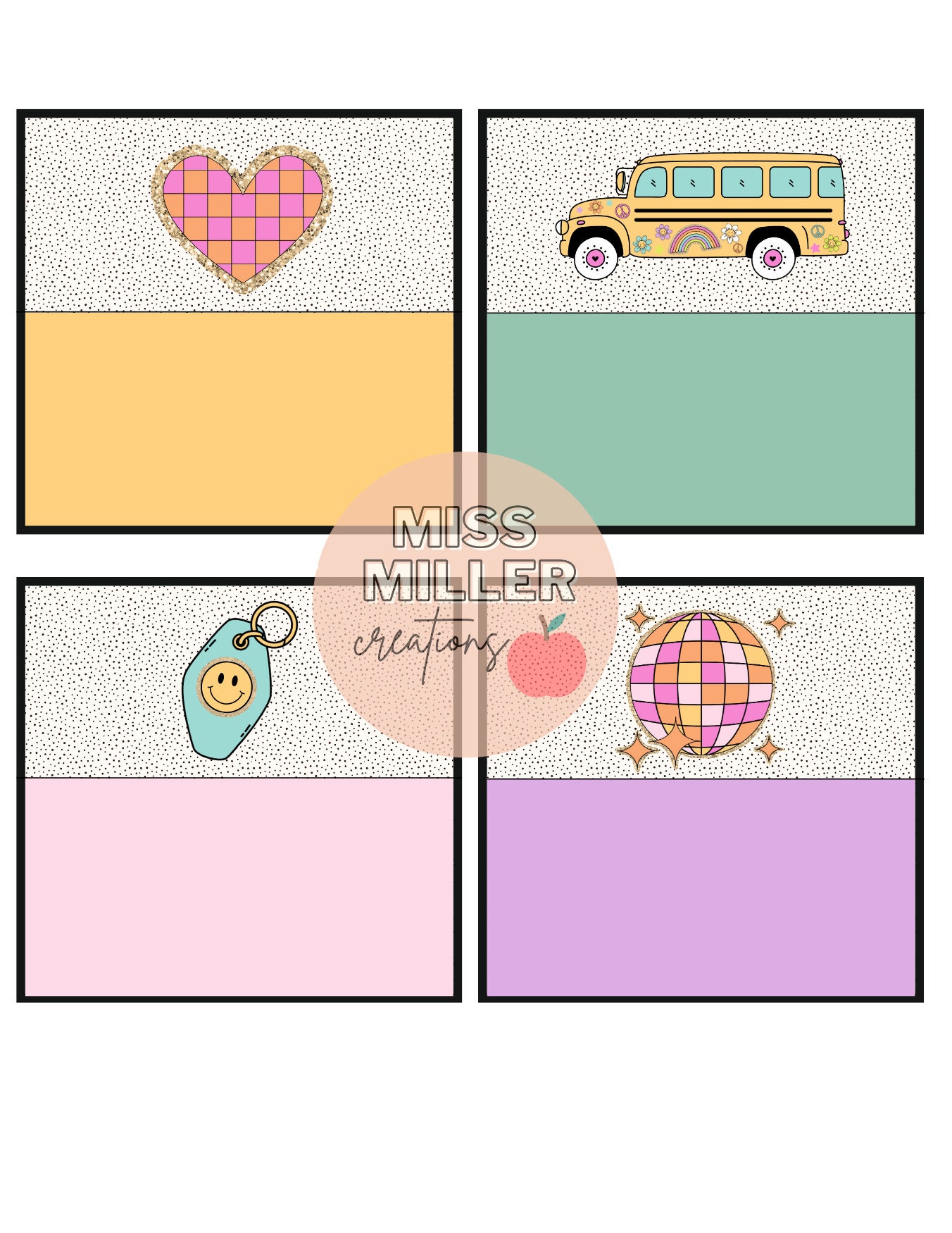 Disco Era Classroom Labels [editable] - Etsy