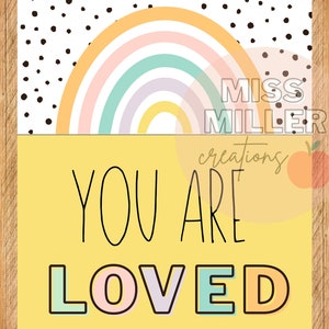 Pastel Boho Rainbow Classroom Quote Posters - Etsy