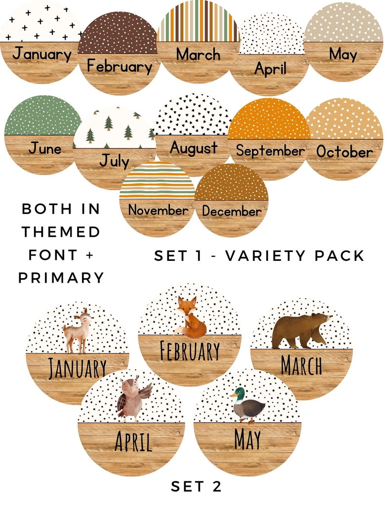 Woodland Class Birthday Display - Etsy