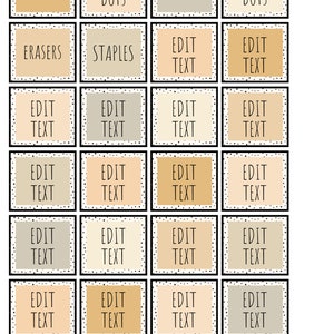 Neutral Boho Rainbow Teacher Toolbox Labels [editable] - Etsy