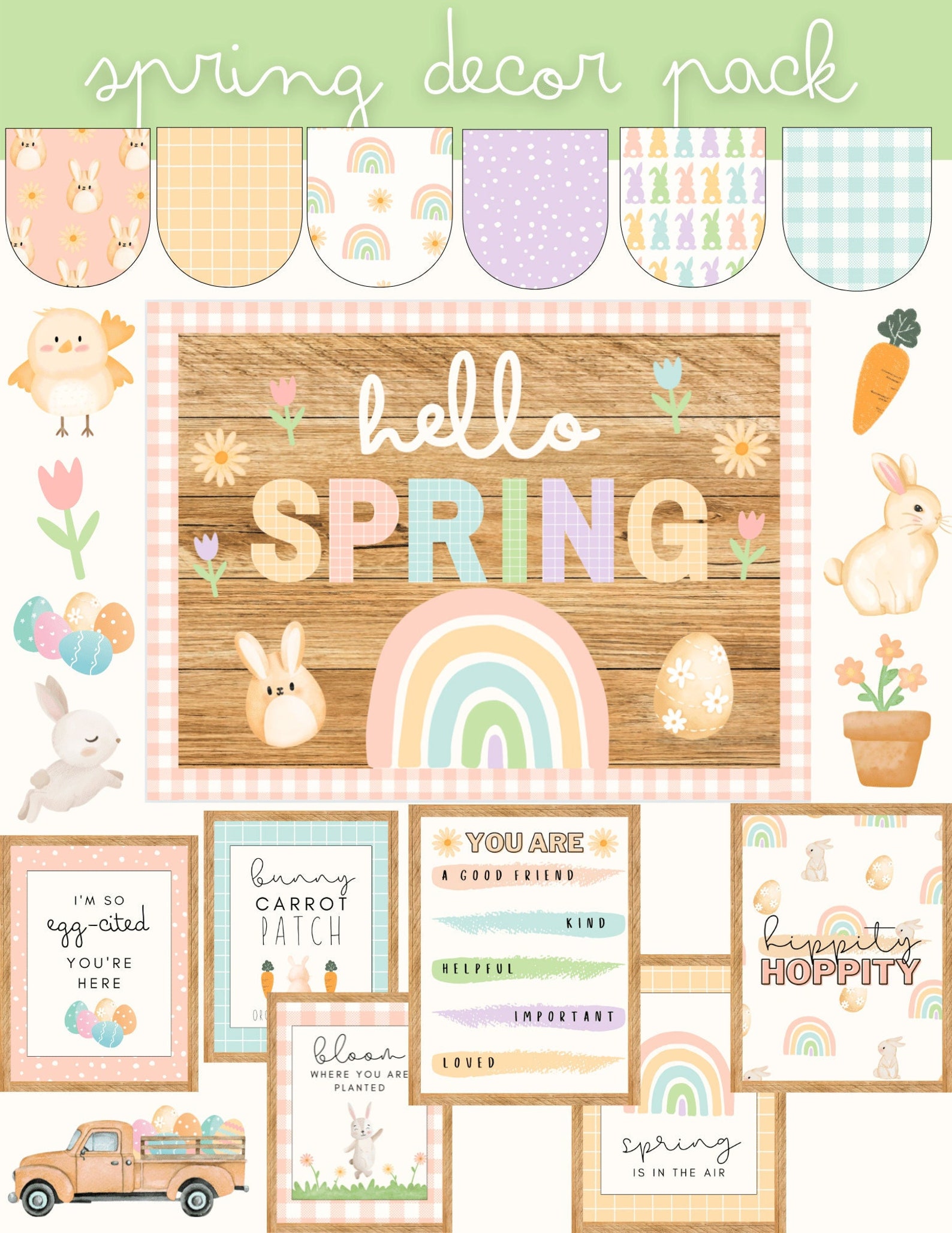 Spring Classroom Decor Complete Collection - Etsy