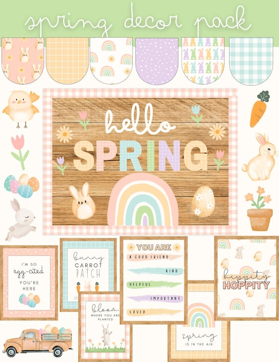 Spring Classroom Decor Complete Collection - Etsy