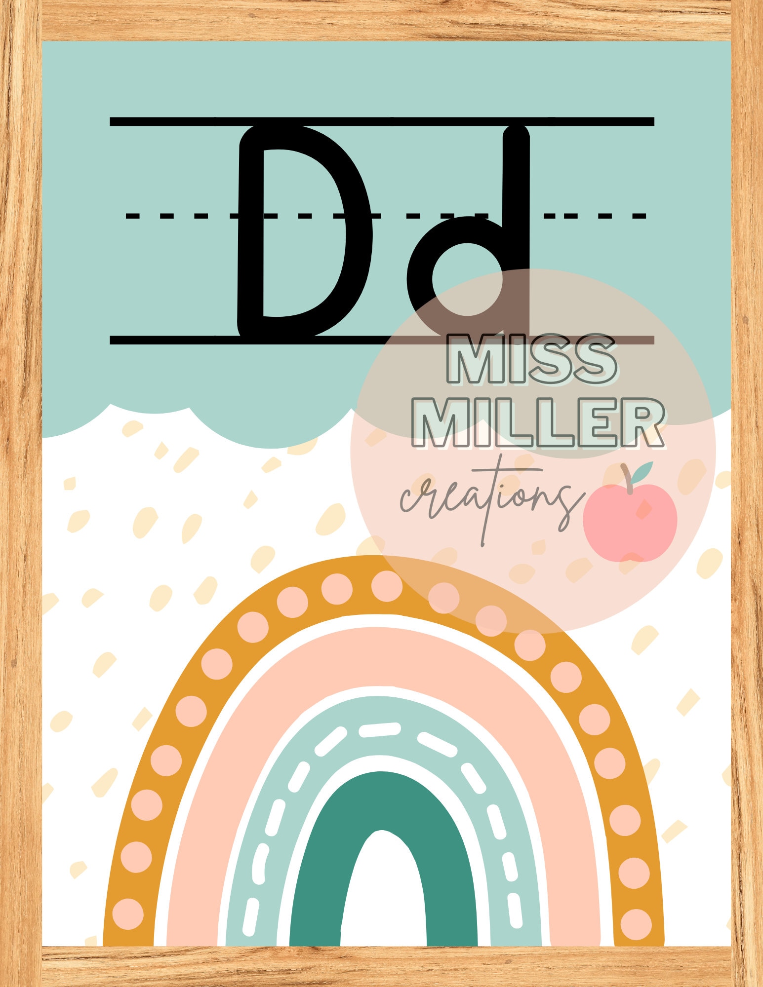 Modern Boho Rainbow Classroom Alphabet - Etsy