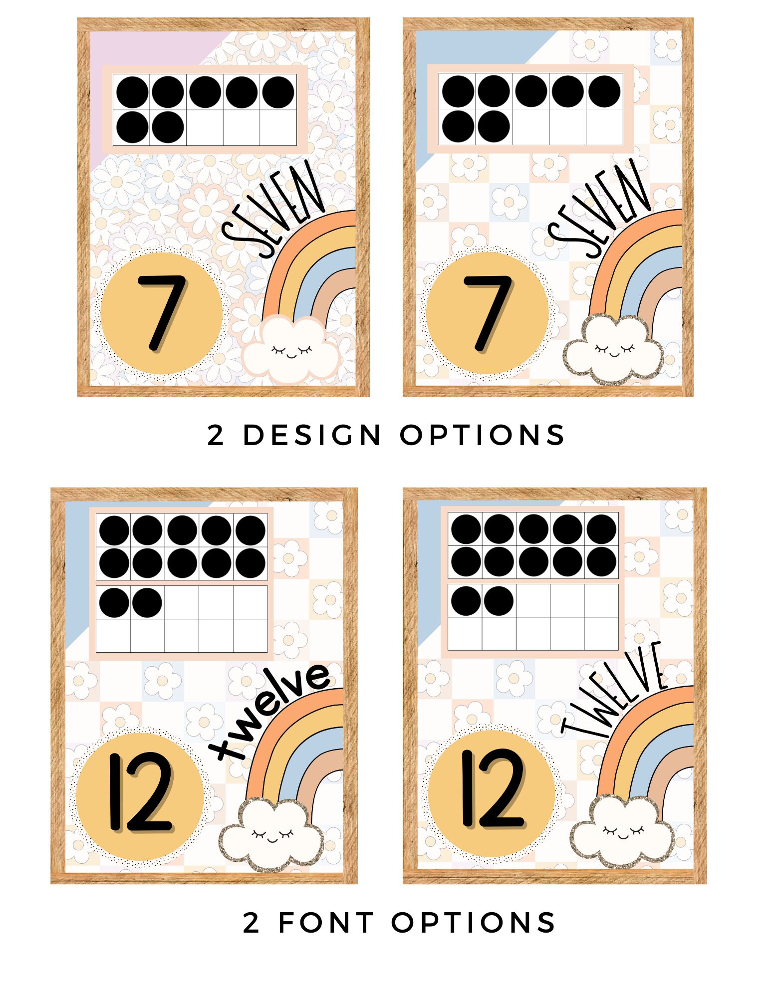 Daisy Dreams Classroom Number Posters - Etsy