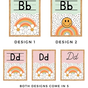 Groovy Boho Classroom Alphabet - Etsy