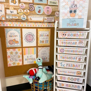 Groovy Pastel Complete Classroom Collection [editable] - Etsy