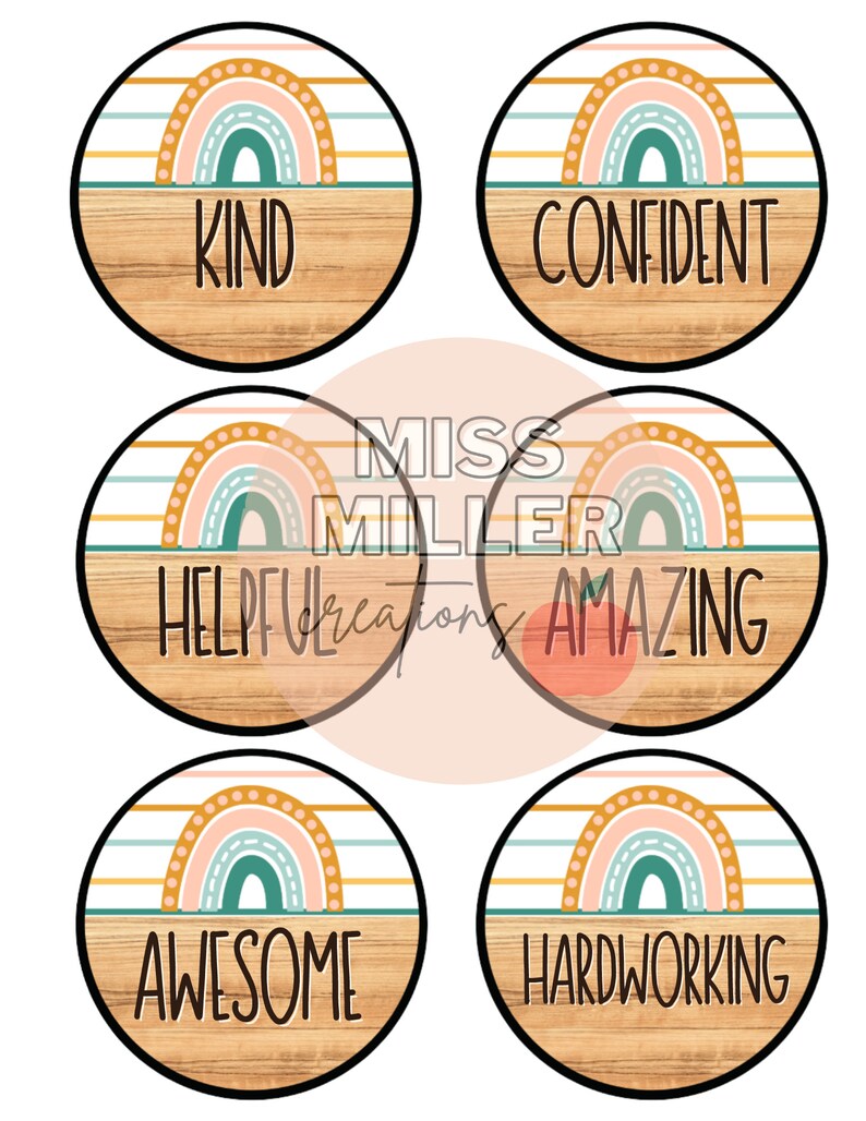 Modern Boho Rainbow Affirmation Station - Etsy