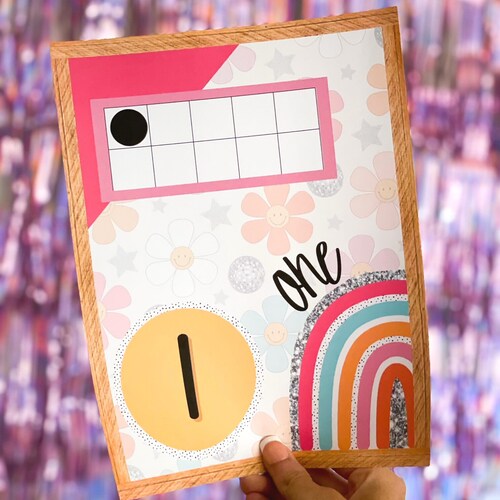 Groovy Glitter Classroom Color Posters - Etsy