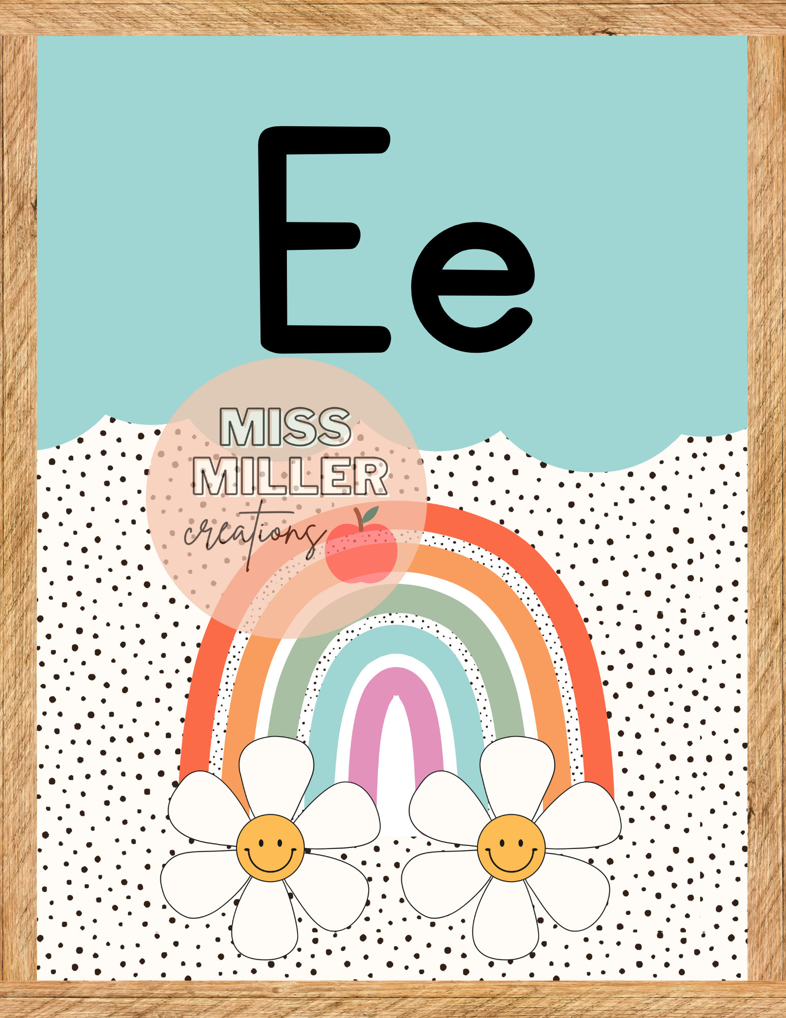 Retro Rainbow Classroom Alphabet Posters - Etsy Australia