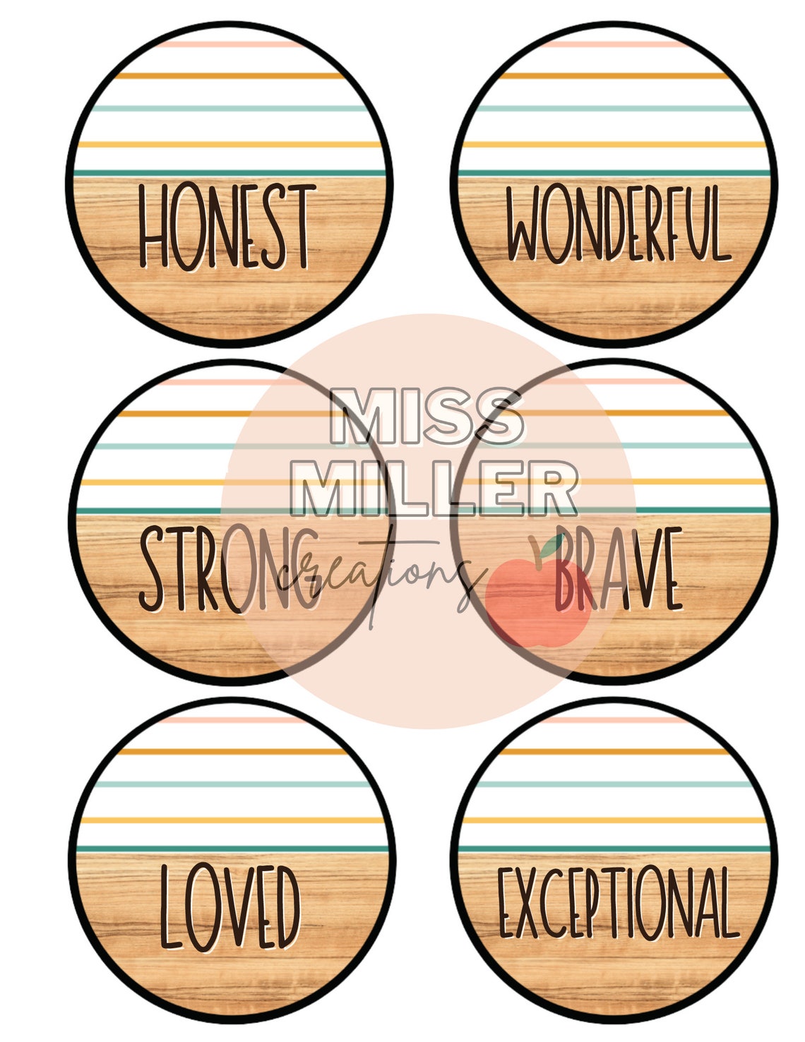 Modern Boho Rainbow Affirmation Station | Etsy