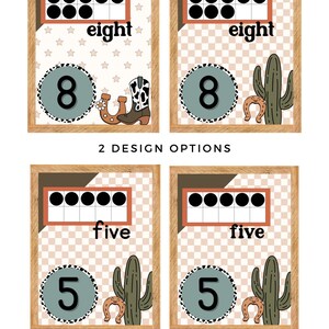 Wild Wild West Classroom Number Posters [EDITABLE] - Etsy