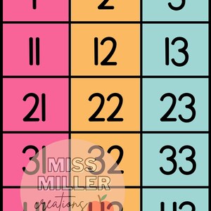 Groovy Glitter Math Classroom Displays [100 Chart, Ten Frames, Skip ...