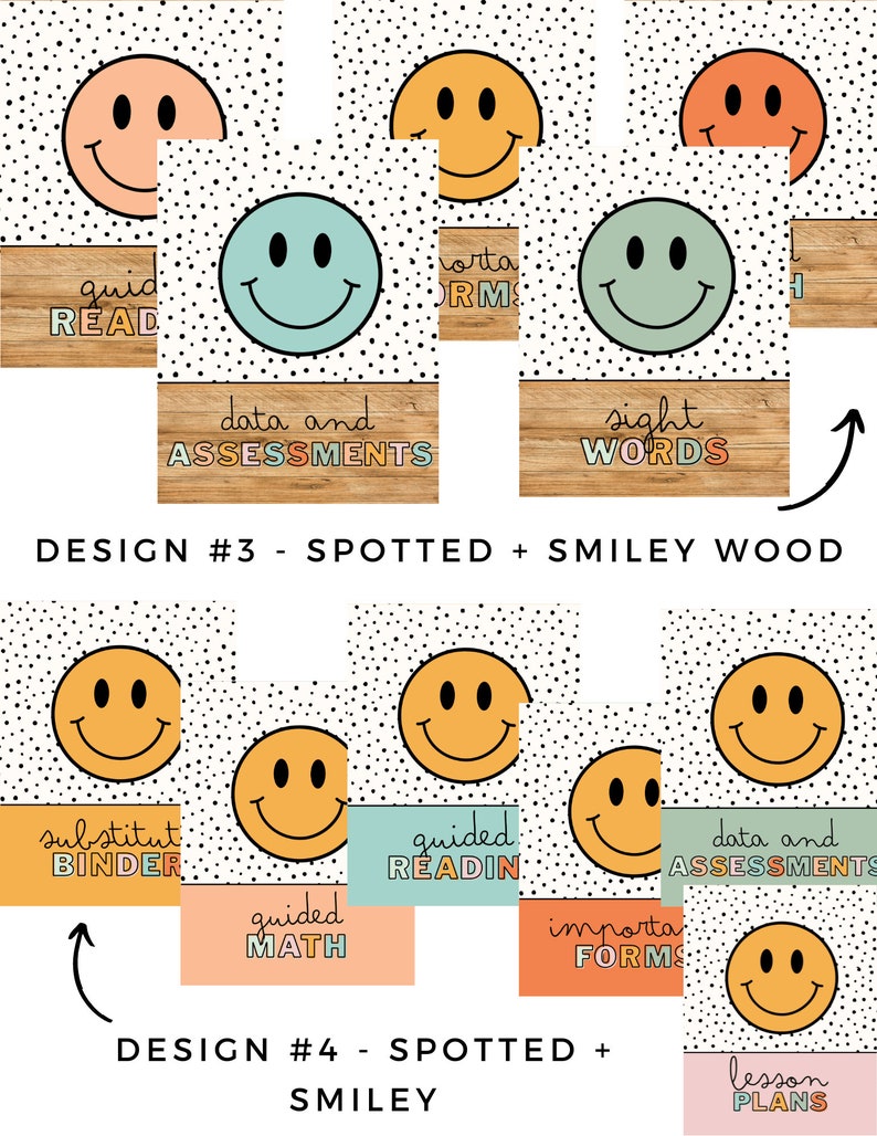 Groovy Boho Binder Covers [editable] - Etsy