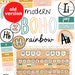 Modern Boho Rainbow Classroom Word Wall editable - Etsy