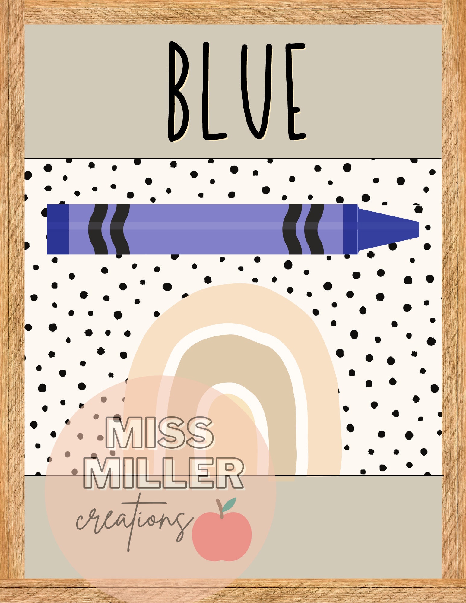 Neutral Boho Rainbow Classroom Color Posters - Etsy