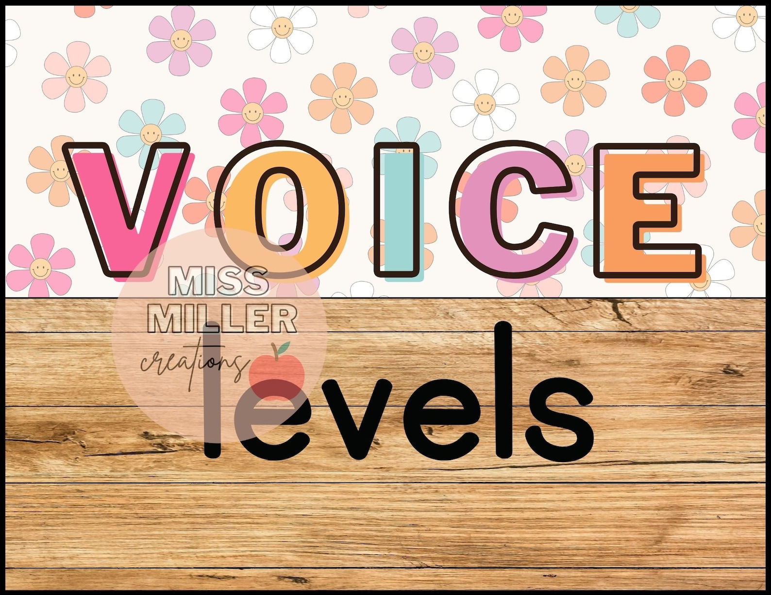 Groovy Glitter Voice Level Classroom Posters - Etsy