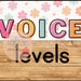 Groovy Glitter Voice Level Classroom Posters - Etsy