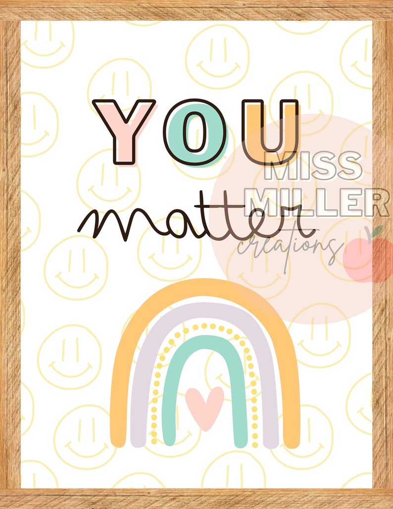 Pastel Boho Rainbow Classroom Quote Posters - Etsy