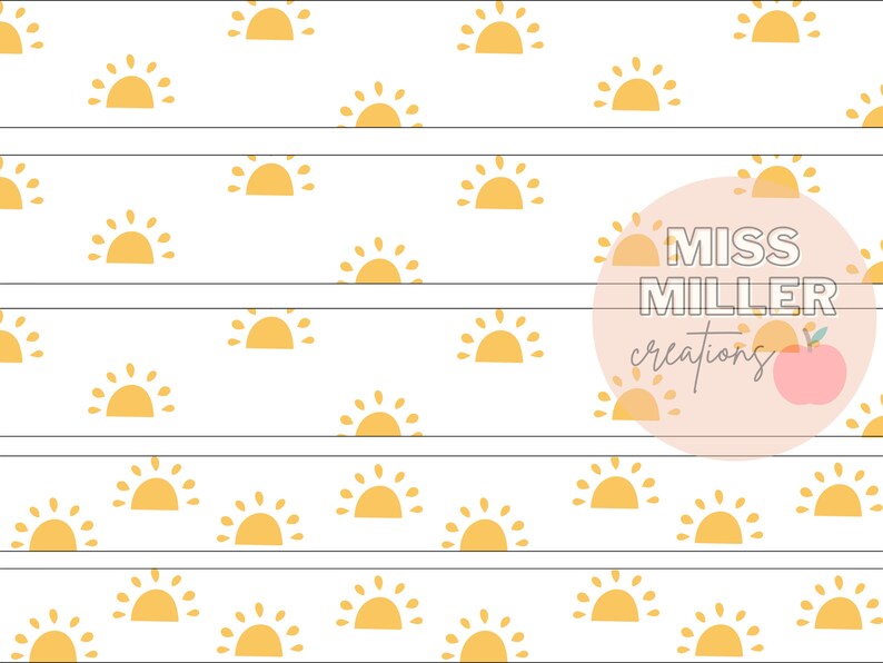 Modern Boho Rainbow Bulletin Board Borders Pack - Etsy