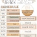 Wildflower Fields Classroom Schedule [editable] - Etsy