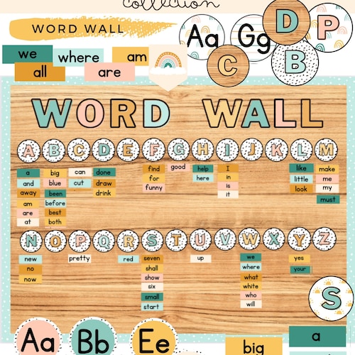 Modern Boho Rainbow Classroom Door Display editable - Etsy