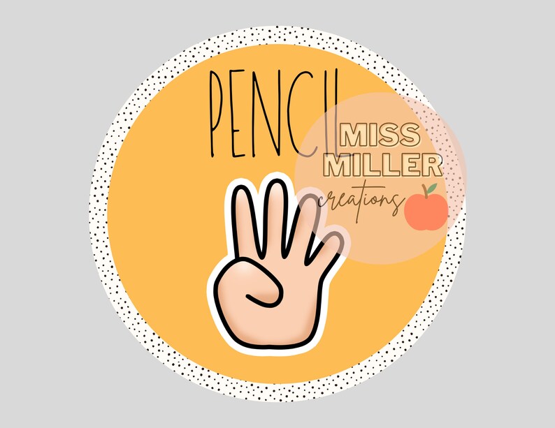 Retro Rainbow Hand Signals Classroom Posters editable - Etsy