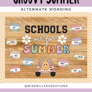 Groovy Summer: I Had the Best Year With You Bulletin Board Kit - Etsy