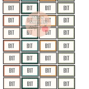 Boho Tropics Teacher Toolbox Labels [editable] - Etsy