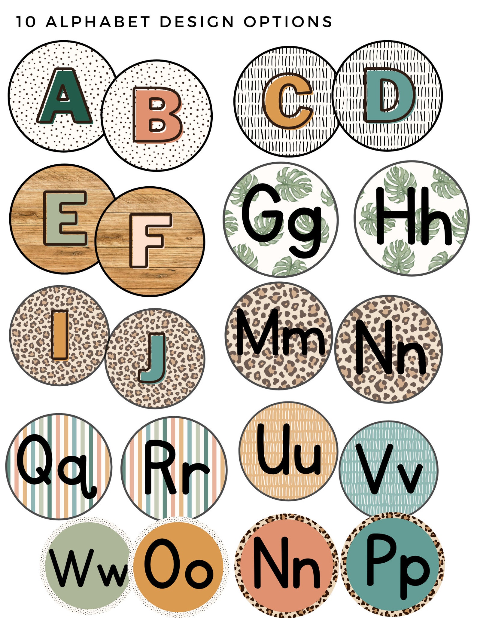 Boho Tropics Word Wall editable - Etsy