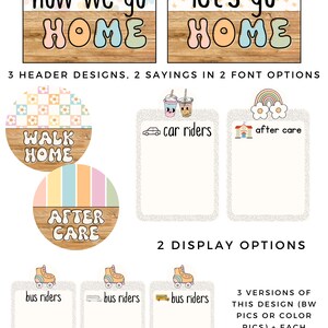 Groovy Pastel Dismissal Chart - Etsy