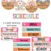 Groovy Glitter Classroom Schedule editable - Etsy
