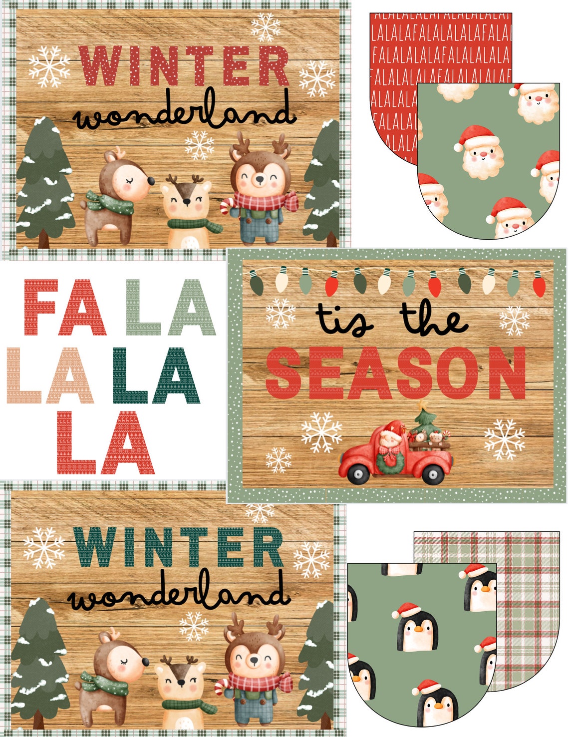 Classic Christmas Classroom Decor Pack - Etsy