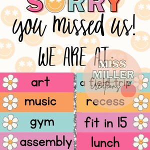 Where Are We Classroom Door Sign - Etsy