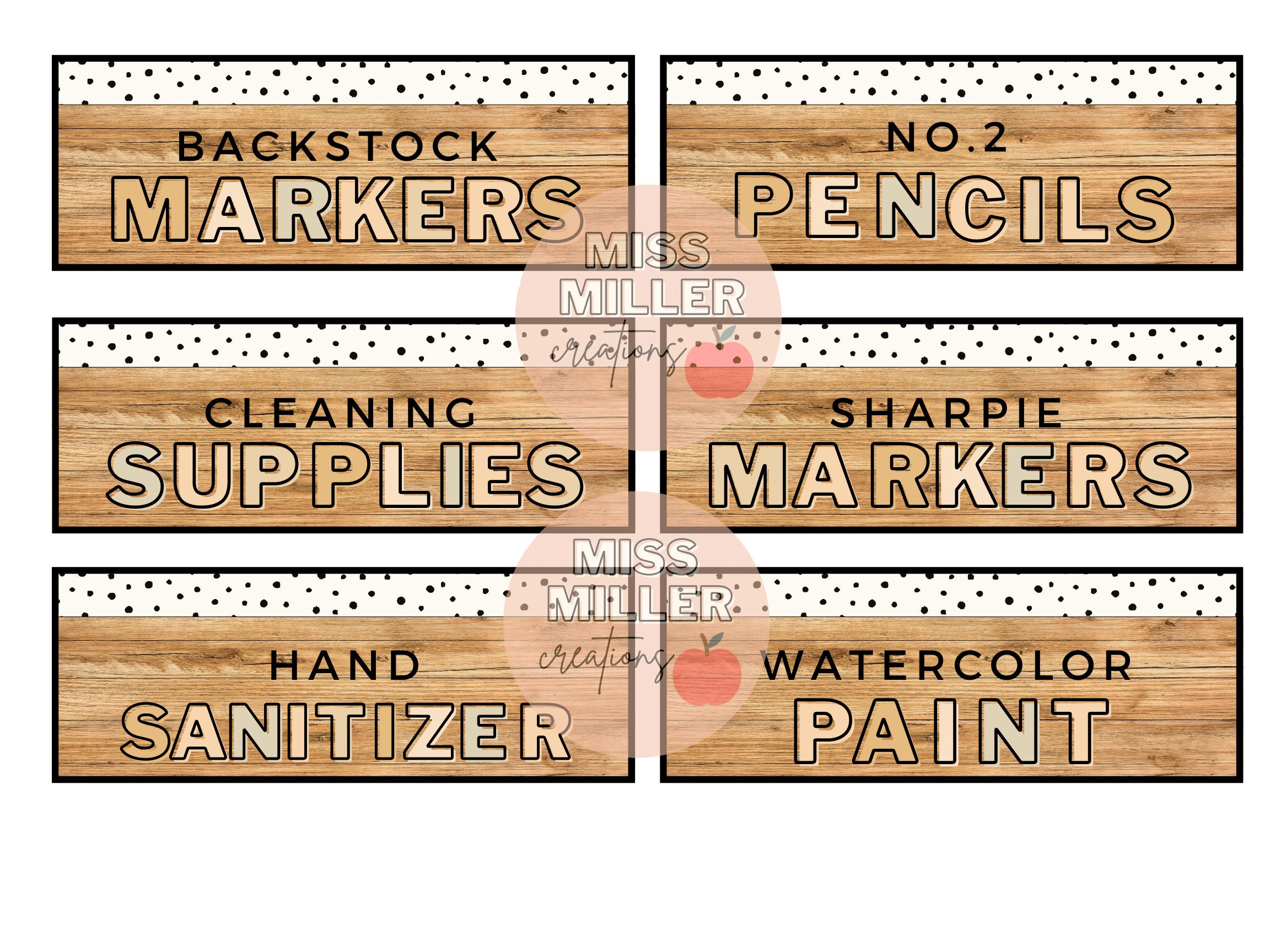 Neutral Boho Rainbow Classroom Supplies Labels - Etsy