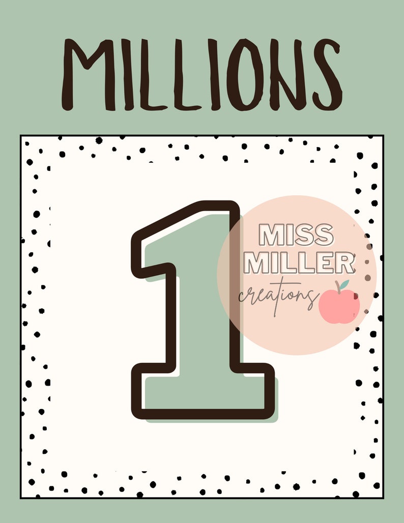 Groovy Boho Place Value Posters - Etsy