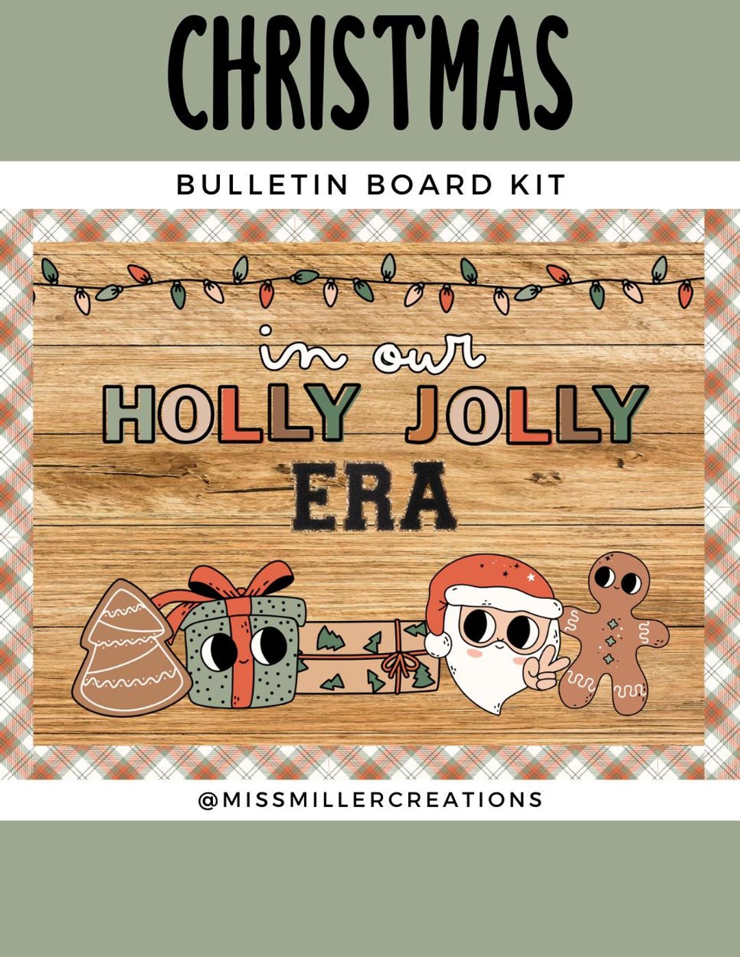 In Our Holly Jolly Era Bulletin Board Kit - Etsy