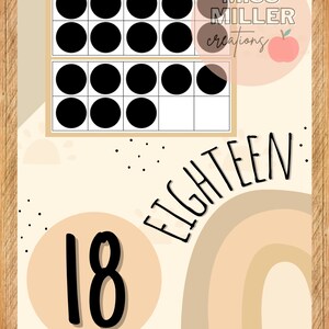 Neutral Boho Rainbow Classroom Number Posters - Etsy