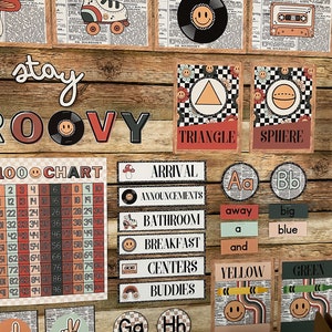 Groovy Vintage Complete Classroom Collection [editable] [digital ...