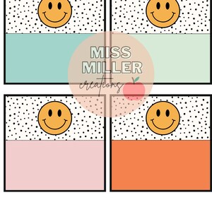 Groovy Boho Labels [editable] - Etsy