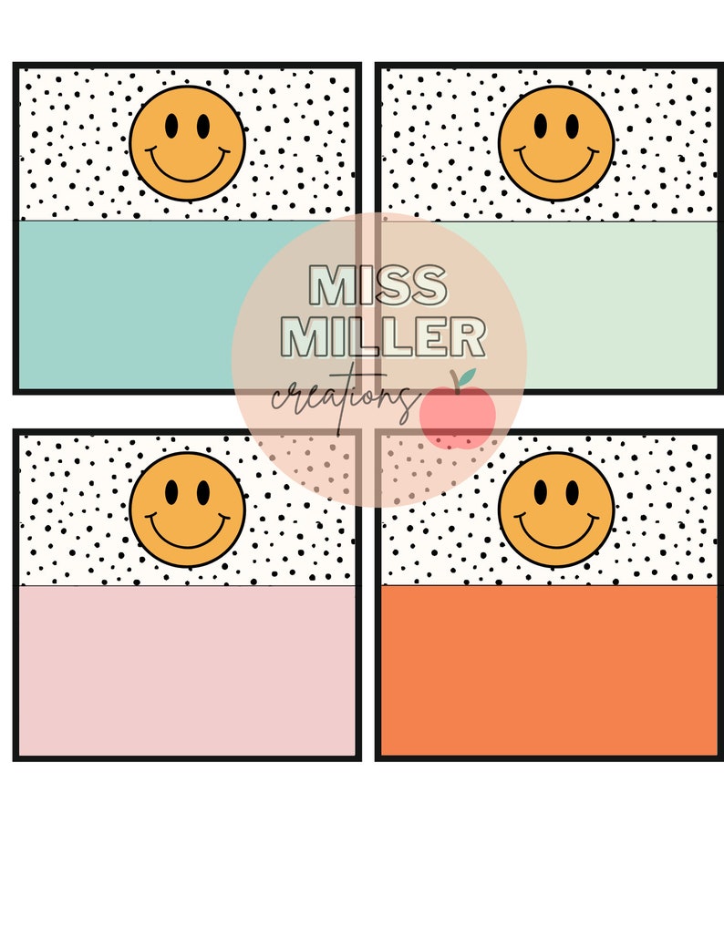 Groovy Boho Labels [editable] - Etsy